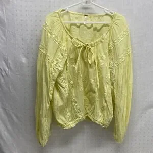 Free People | Tops | Free People Maria Maria Peasant Blouse Sz M ...